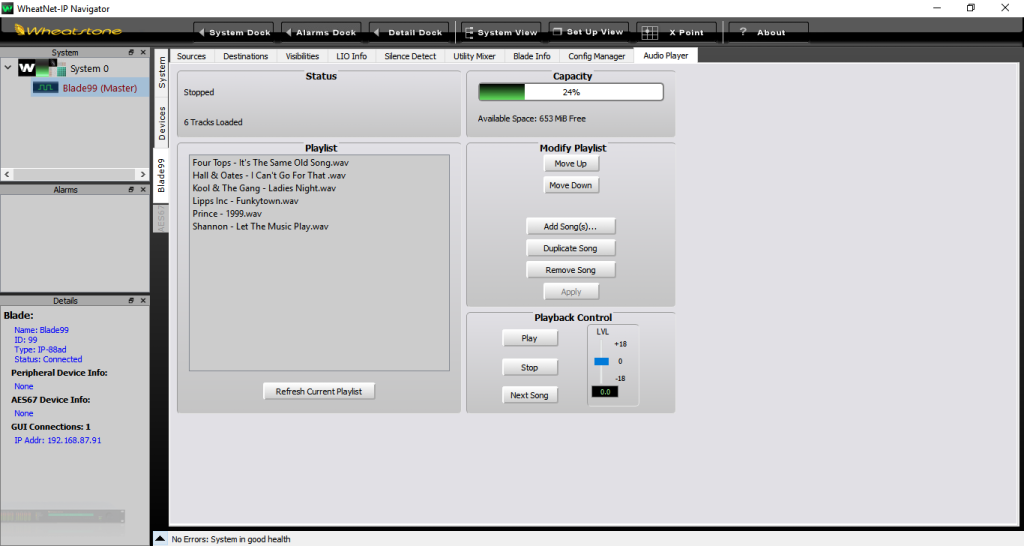 Audio Clip Player - Wheatstone Corporation